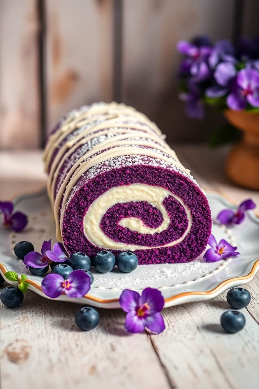 Purple Velvet Cake Roll – A Stunning Twist on a Classic Dessert! - The ...