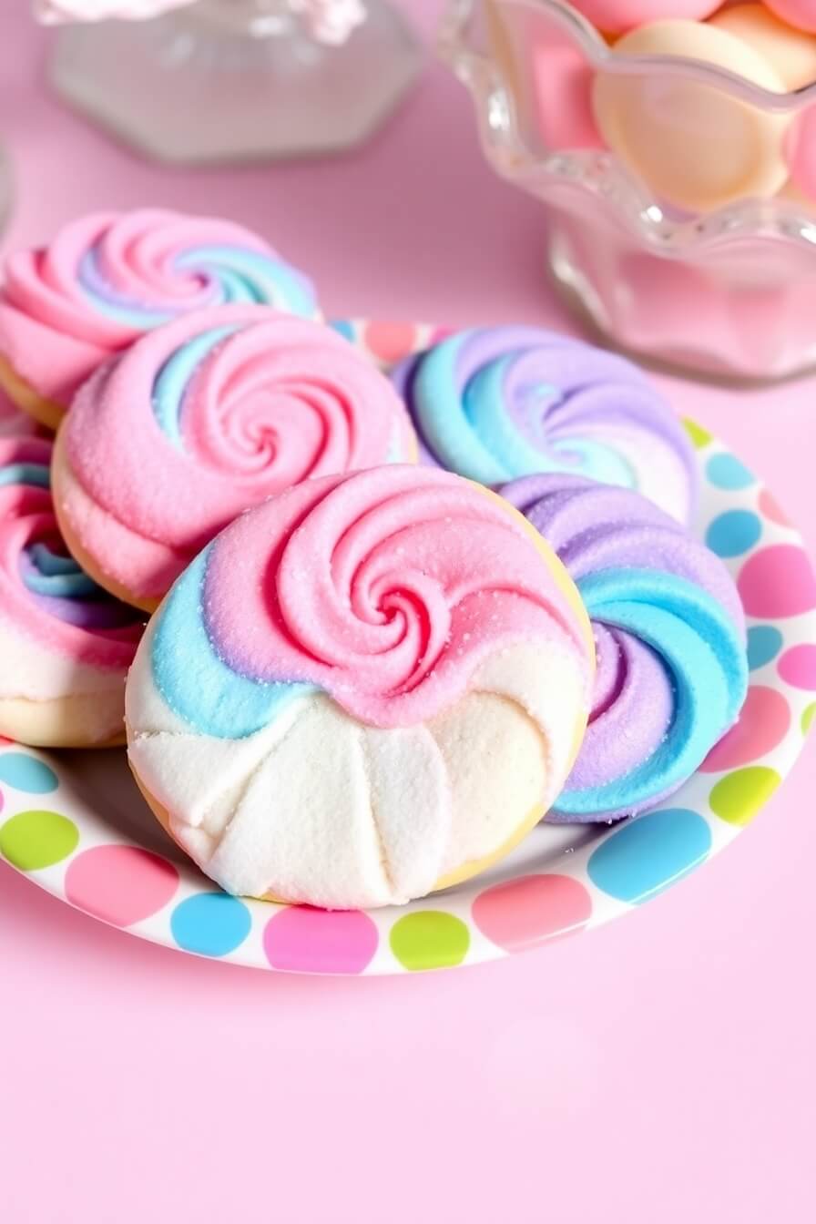 Cotton Candy Cookies Recipe – Fun & Colorful Treats – The Tasty Flavors