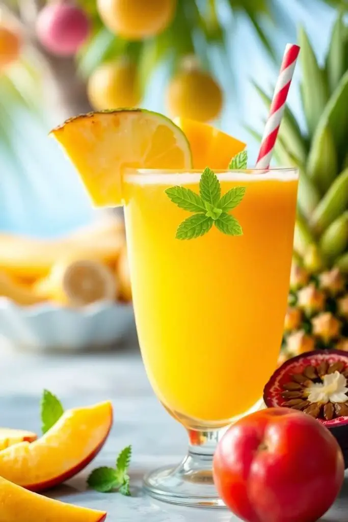 Tropical Miracle Juice Recipe - The Tasty Flavors