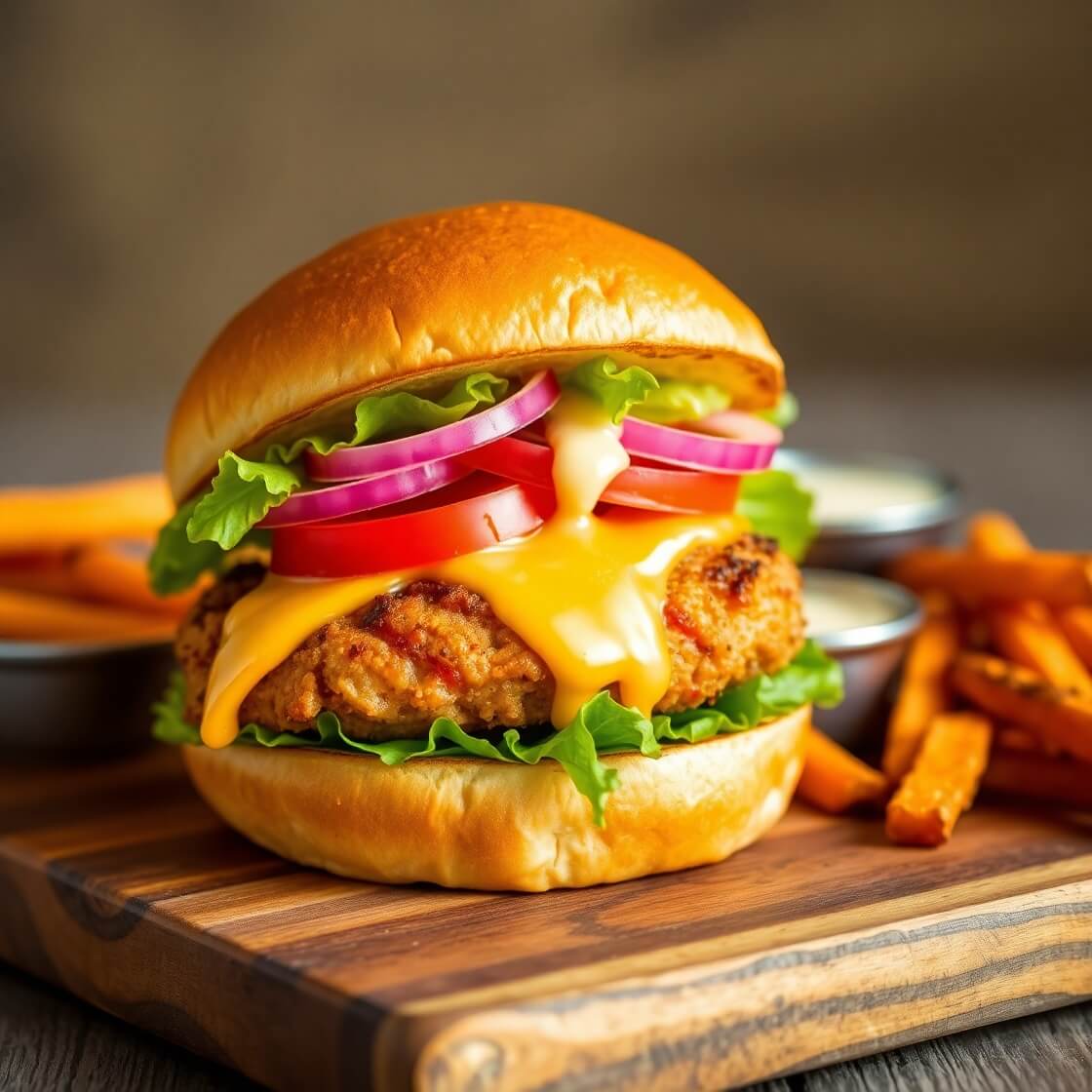 Chicken Burger Recipe - The Tasty Flavors