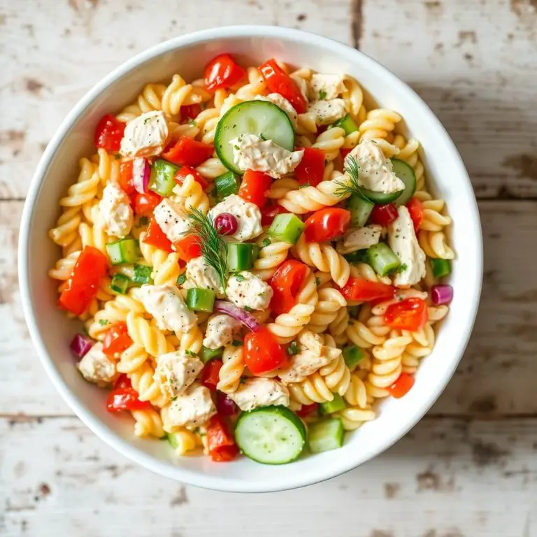 Cold Chicken Pasta Salad Recipe – The Tasty Flavors