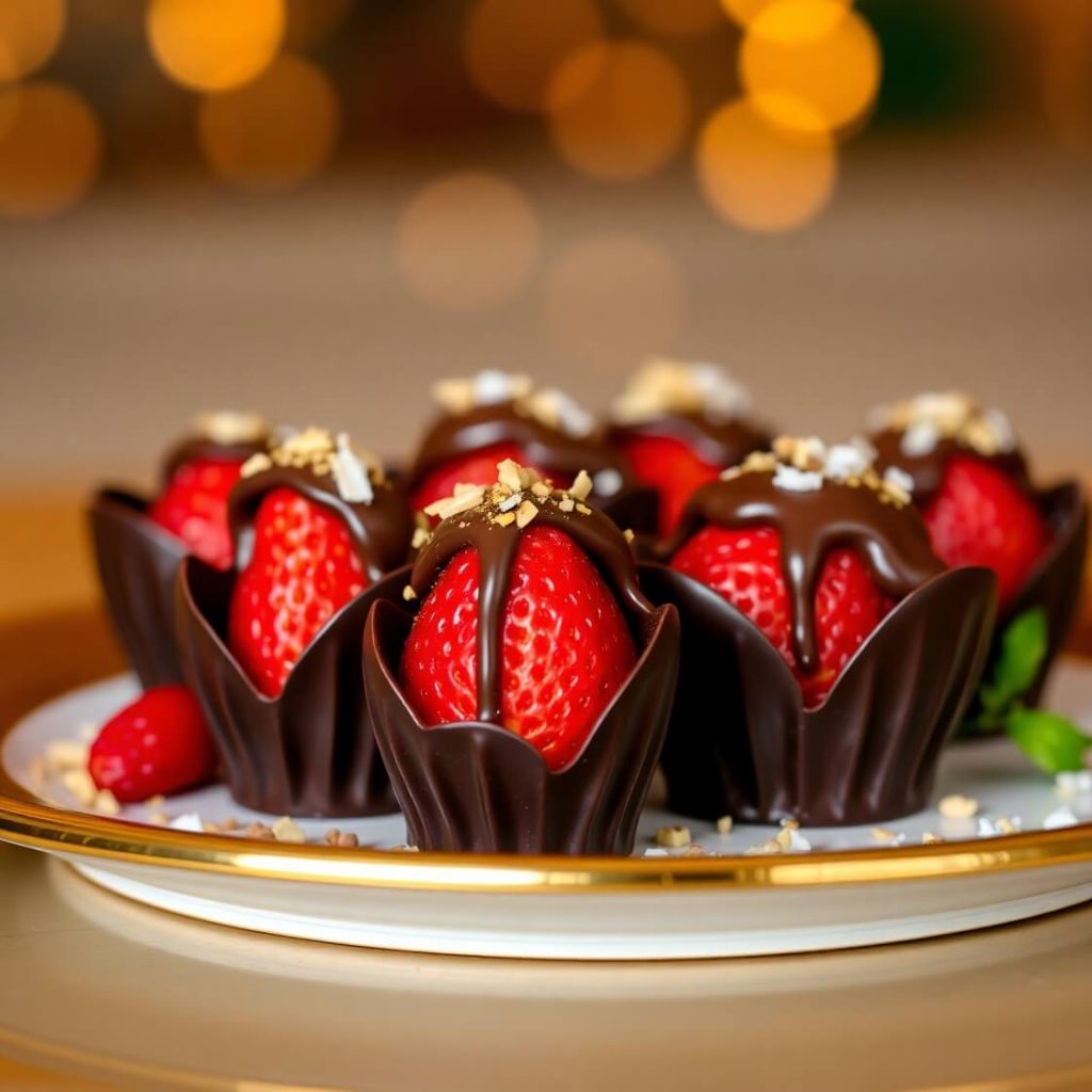 Dubai Chocolate Strawberry Cups Recipe – The Tasty Flavors