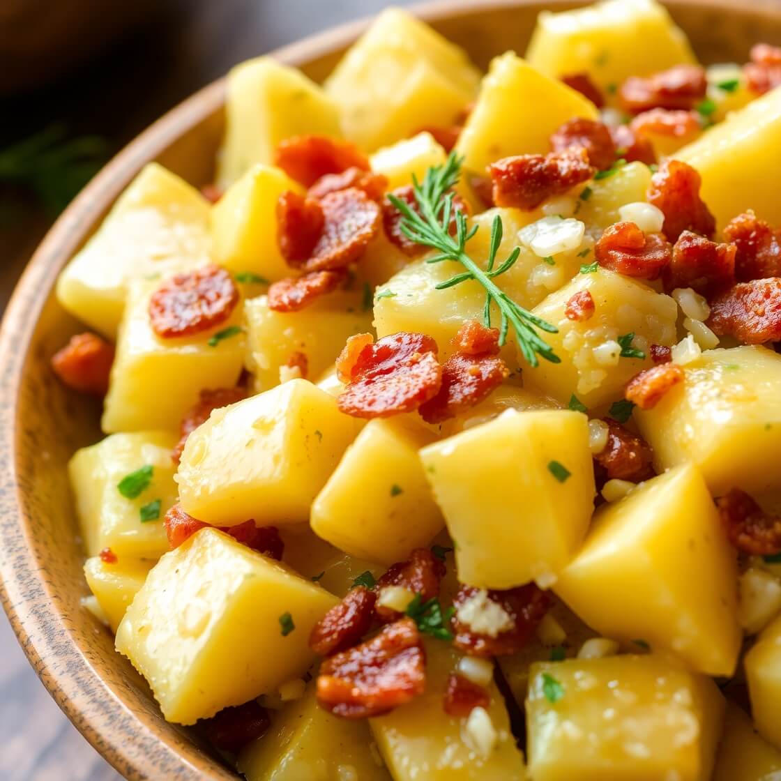 Warm Potato Salad Recipe – The Tasty Flavors
