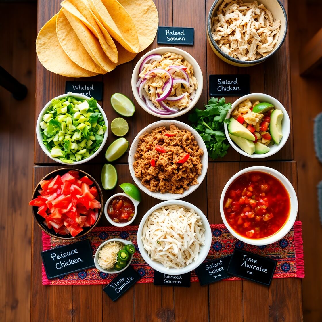 DIY Taco Bar - The Tasty Flavors