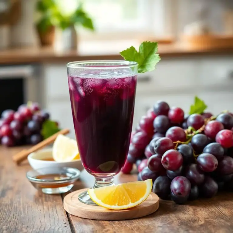 Grape Juice Recipe - The Tasty Flavors