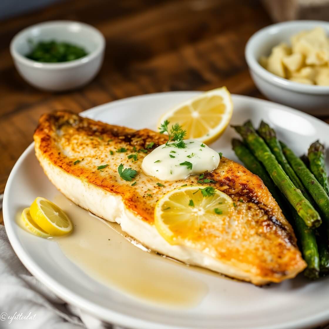 Pan-Seared Walleye with Lemon Herb Butter – The Tasty Flavors