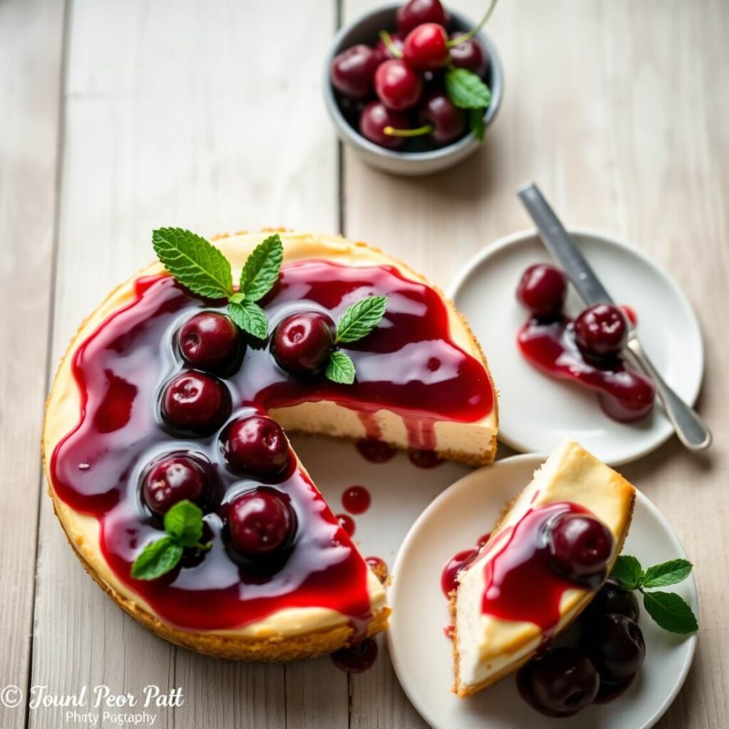 No Bake Cherry Cheesecake – The Tasty Flavors