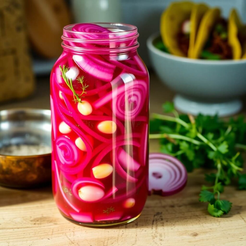 Pickled Red Onions Recipe – The Tasty Flavors